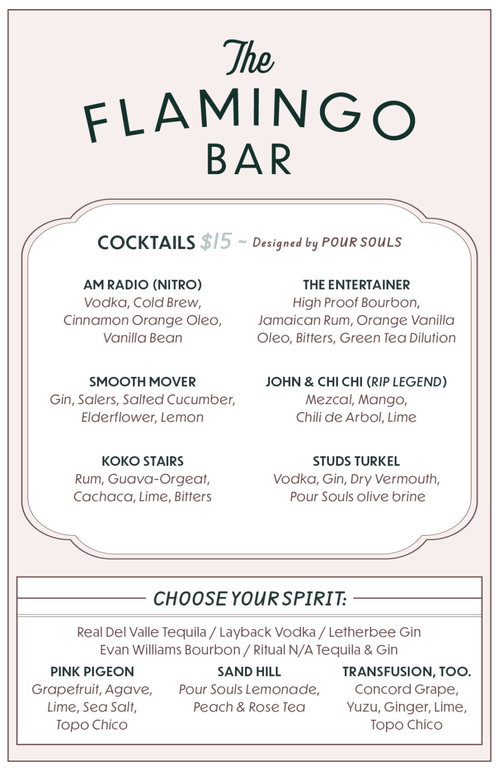 Flamingo Bar | The Sterling Food Hall